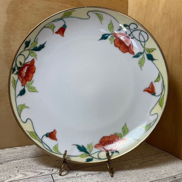 Meito | Dining | Vintage Meito Nippon Poppy 8 Decorative Plate | Poshmark